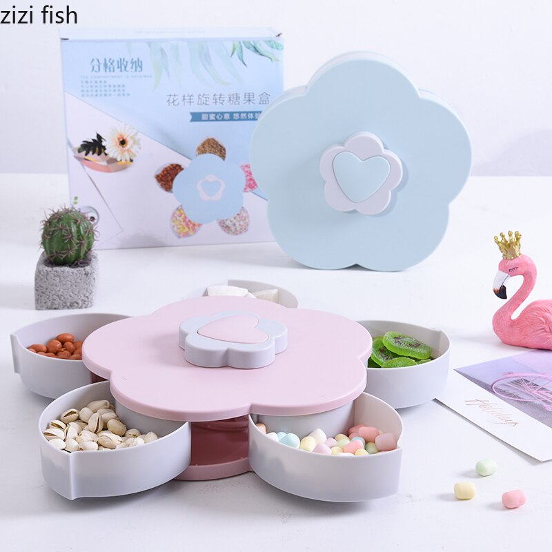Buy creative rotating candy box plastic petal single layer at best ...