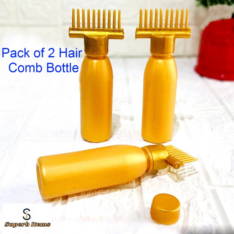 Buy hair oil applicator comb bottle with comb at best price in Pakistan ...