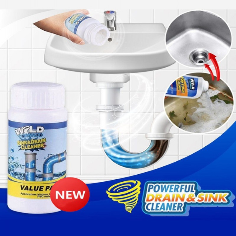 Buy powerful drain sink & toilet cleaner powder at best price in ...