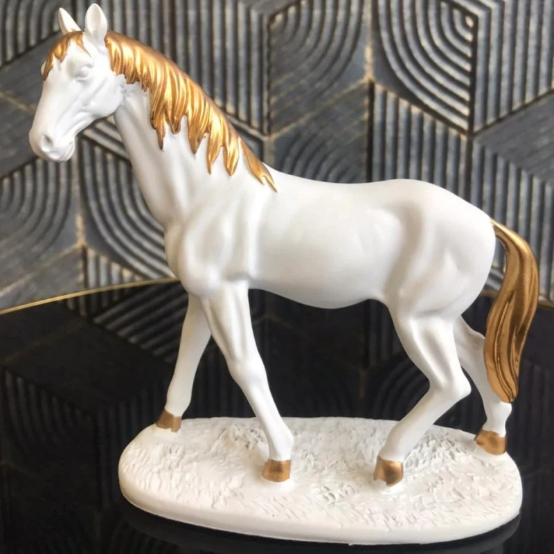 resin horse showpiece statue