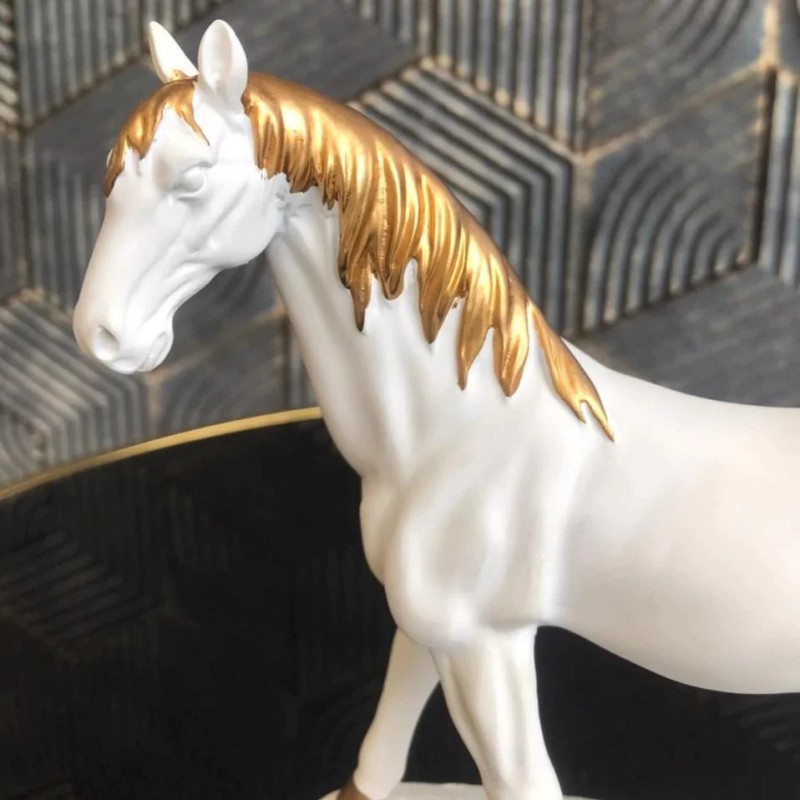 resin horse showpiece statue