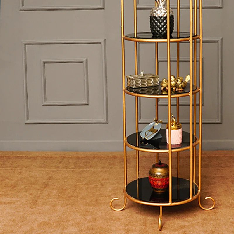 Buy 4 layer nordic brass cage rack for home decor at best price in Pakistan | Arish
