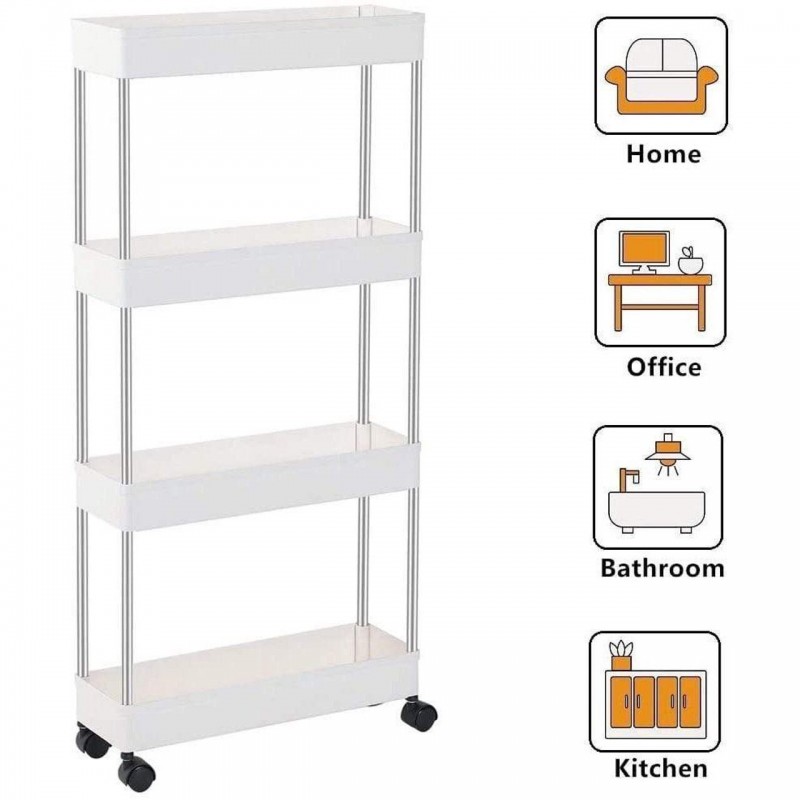 Buy 4 tier multipurpose space saving trolley at best price in Pakistan ...