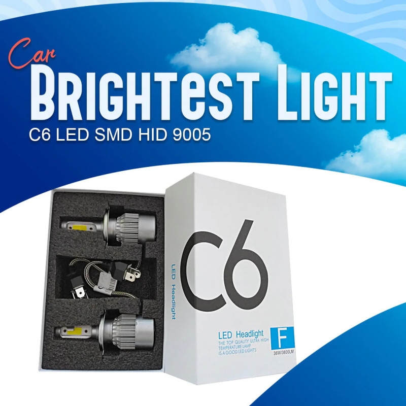 Buy car brightest light c6 pro led smd hid for head lights headlamps ...