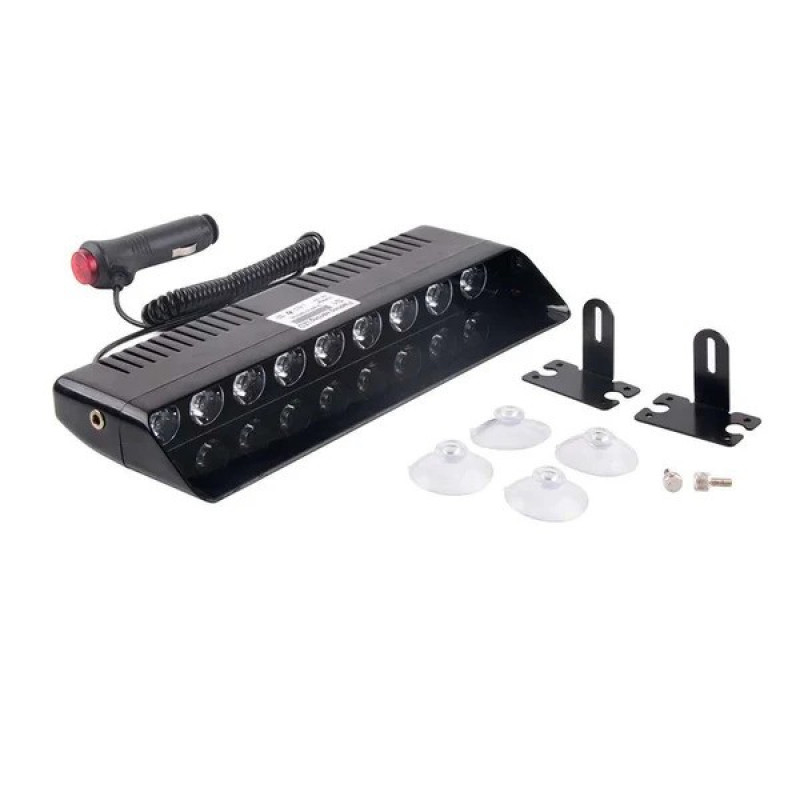 Buy police red and blue dashboard flasher light 12 led at best price in ...