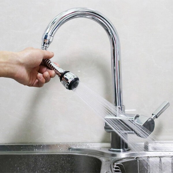 Flexible 360 Sink Faucet Sprayer Adapter Filter