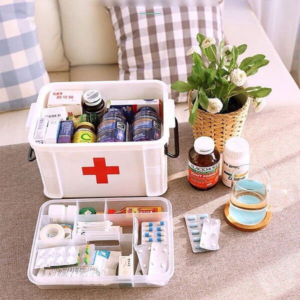 First Aid Kit Emergency Medical Box Empty