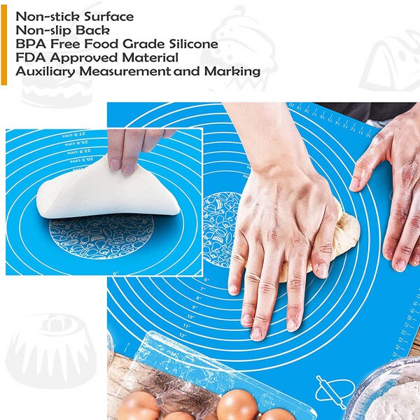 Measuring Baking Silicone Mat for Pastry & Roti Rolling
