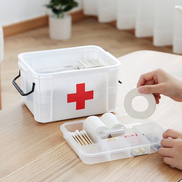 First Aid Kit Emergency Medical Box Empty
